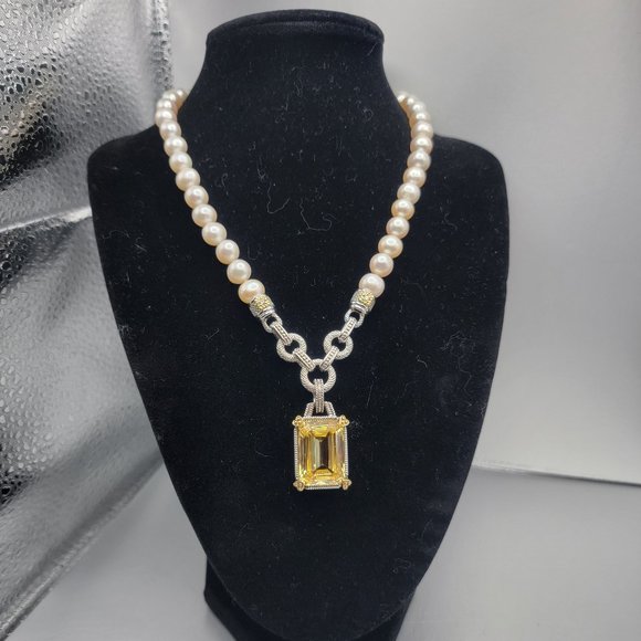 Judith Ripka | Jewelry | Judith Ripka Jr Two Freshwater Peal Necklace ...